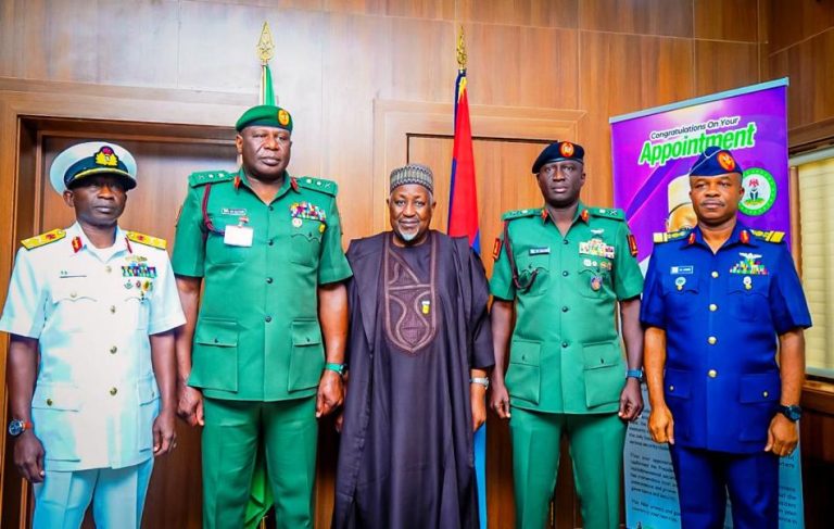 Defence Minister Badaru Receives Newly Appointed Chief Of Defence Staff ...